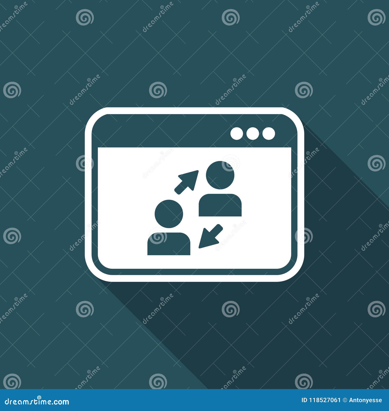 Digital Network - Vector Web Icon Stock Vector - Illustration of ...