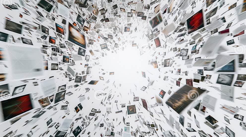 Digital Network Visualization Shows Networking Tech and Data Analysis ...