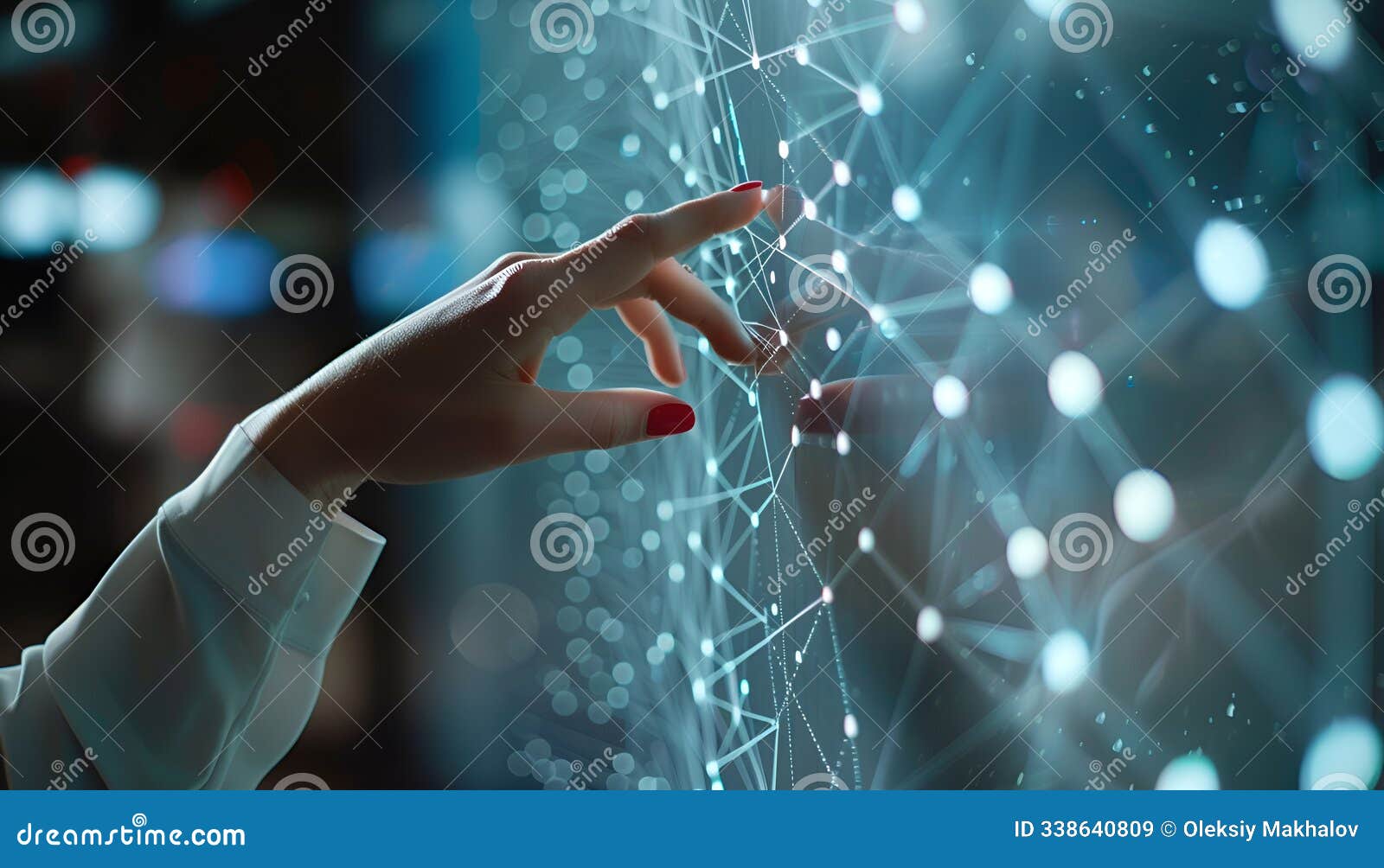 Neural Hand Control Composition Royalty-Free Illustration ...