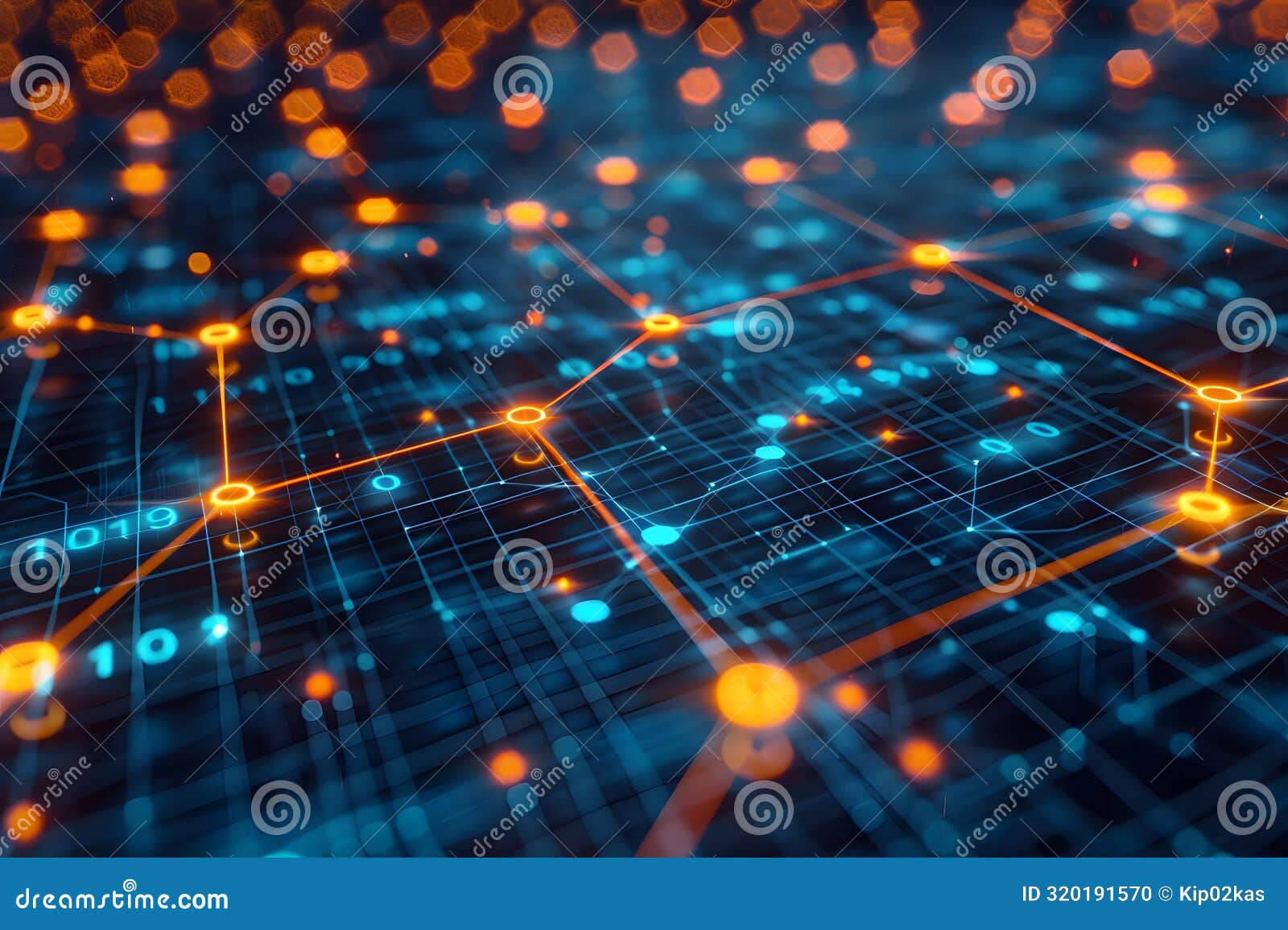 Digital Neural Network Visualization Artificial Intelligence Deep