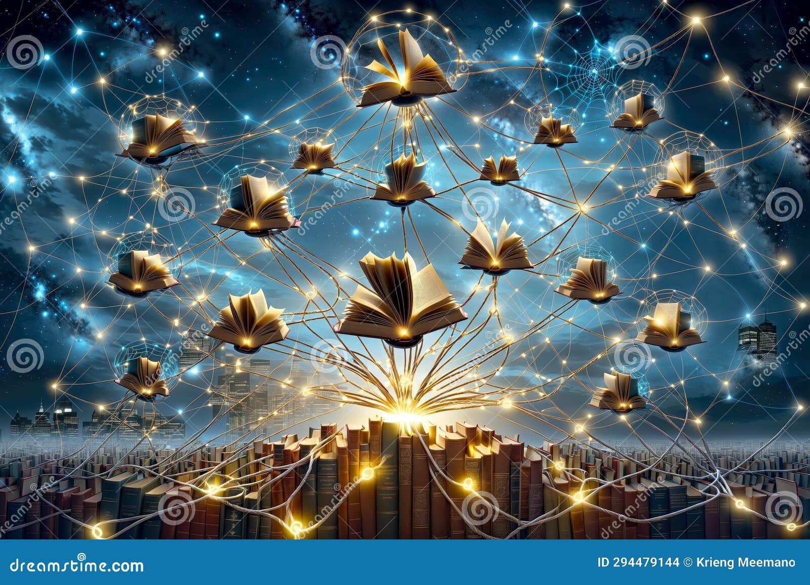 The Digital Nexus, Illuminating Interconnected Learning, AI Generated ...