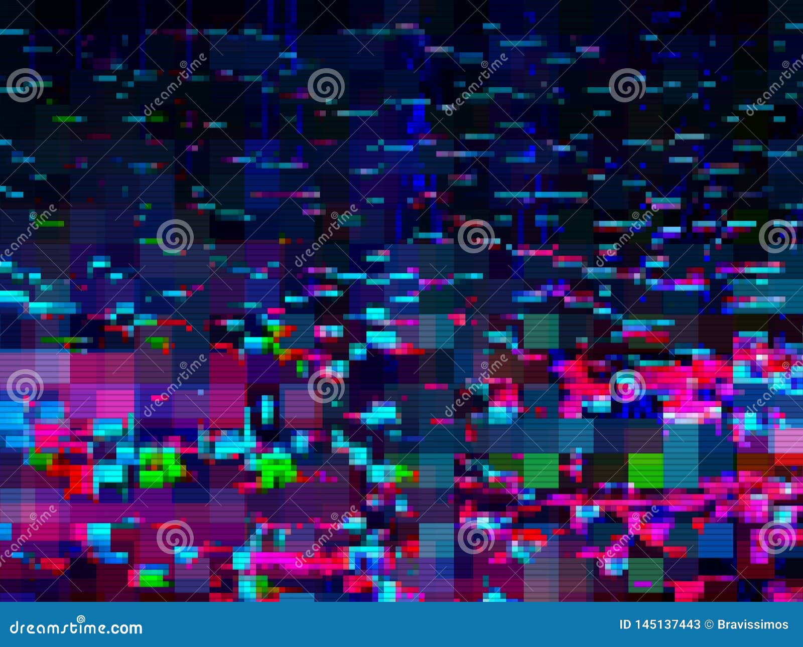 Digital Noise Background Glitch Screen, Abstract Pink Stock ...