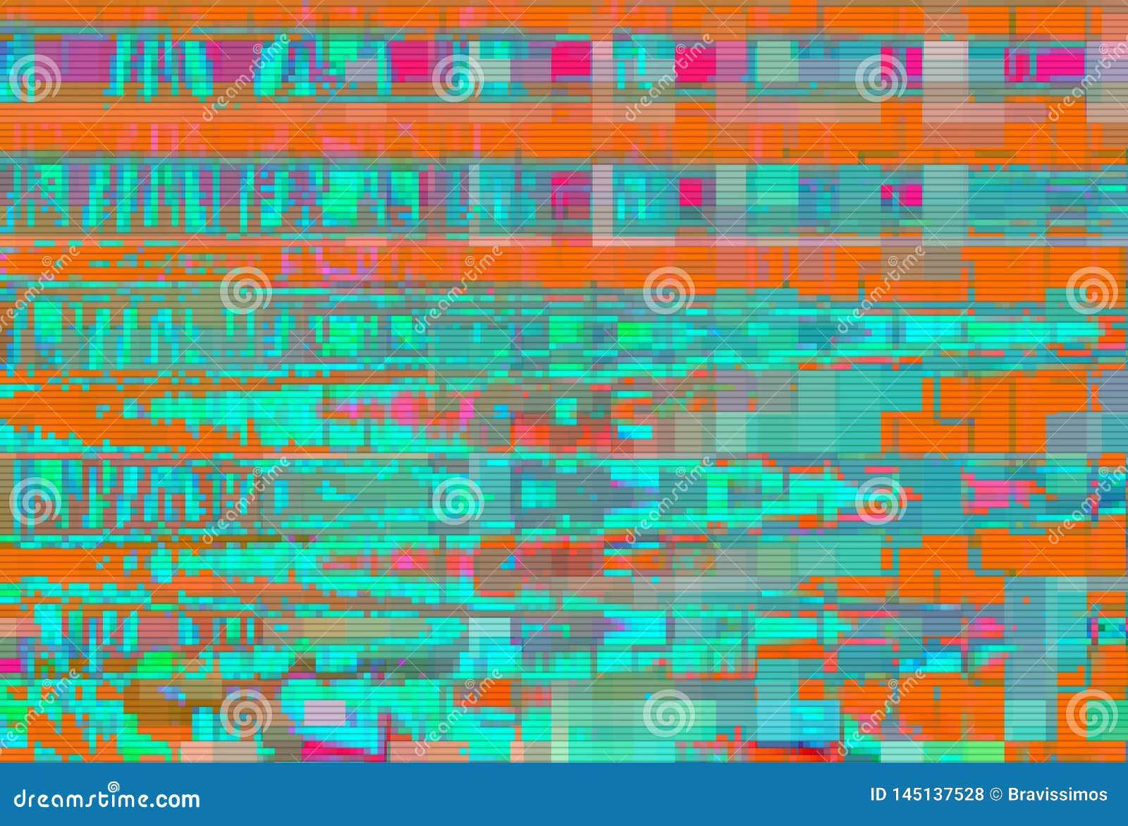 Digital Noise Background Glitch Screen, Interference Modern Stock ...