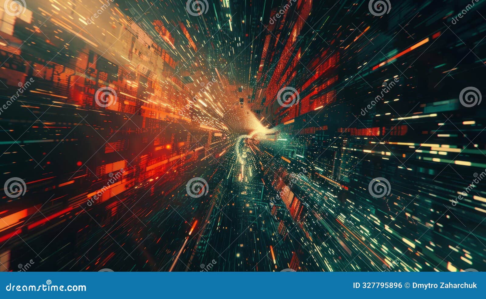 Digital Noise, Corrupted Data, Flickering Lines, Broken Screen ...