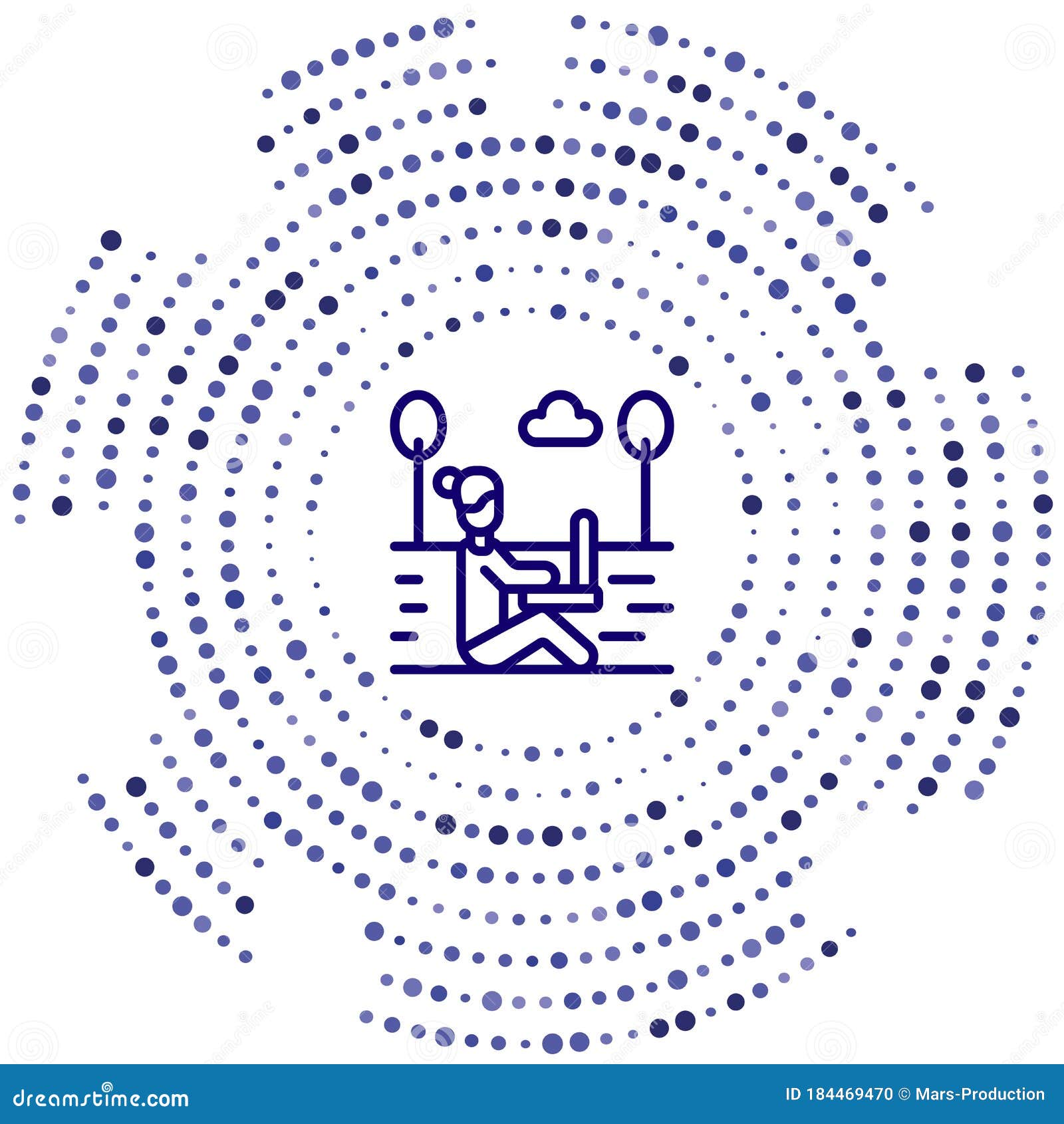 Digital Nomad Vector Icon. Digital Nomad Editable Stroke Stock Vector ...