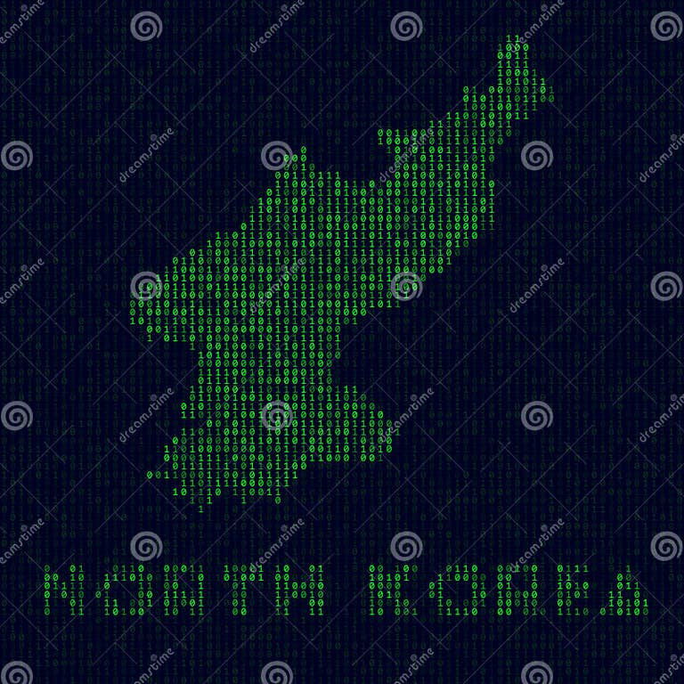 Digital North Korea logo. stock image. Image of cyber - 176623127