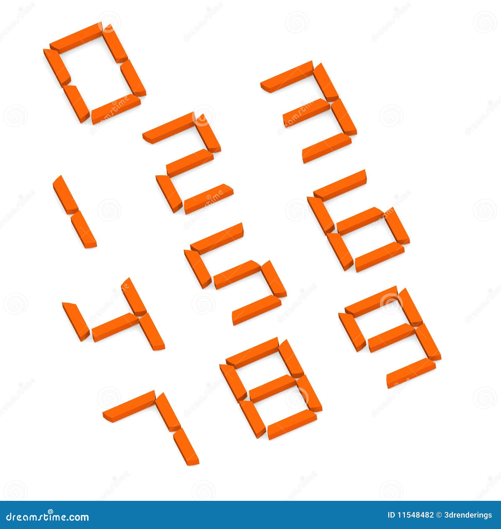 Digital numbers stock illustration. Illustration of calculator - 11548482