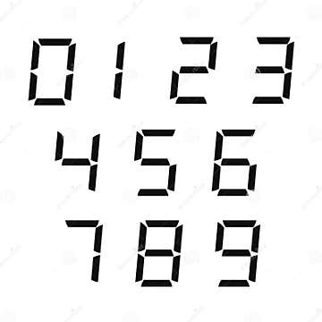Digital numbers stock illustration. Illustration of numbers - 11548487