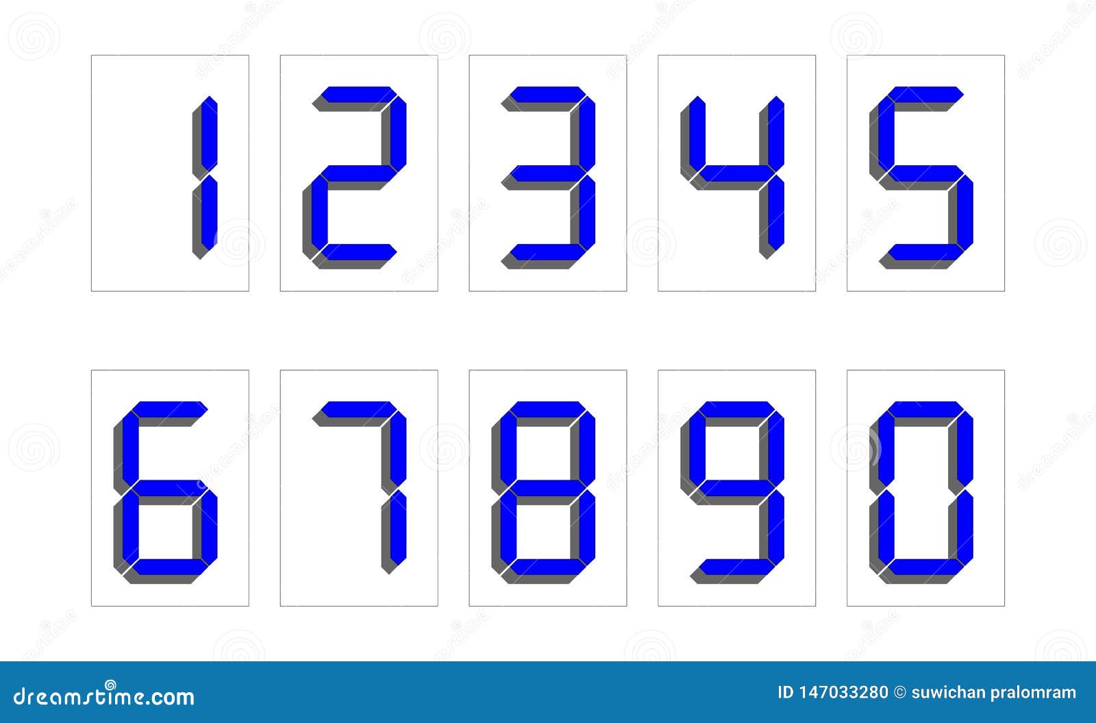 Digital numbers stock illustration. Illustration of backdrop - 147033280