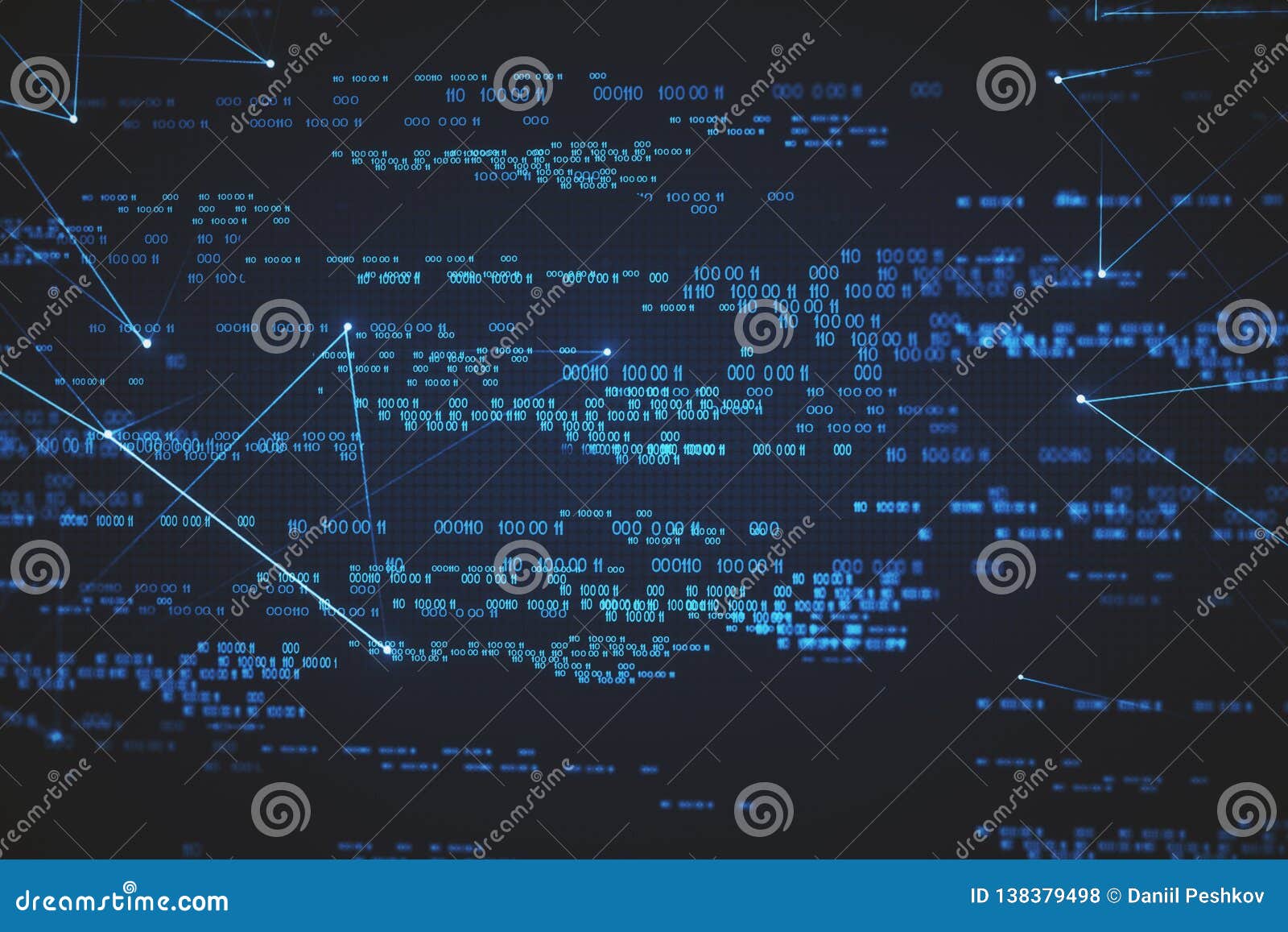 Digital numbers background stock illustration. Illustration of ...