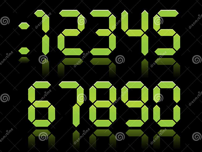 Digital Numbers EPS stock vector. Illustration of numbers - 15775457