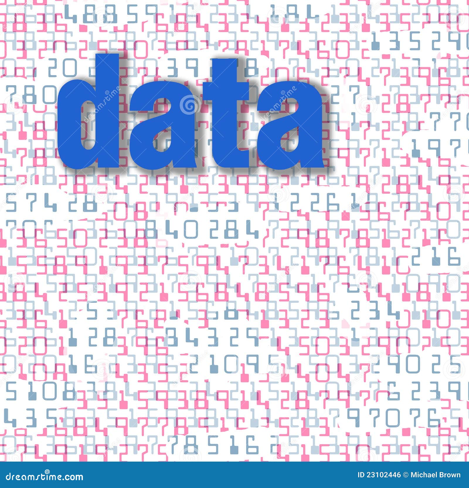 Digital Numbers Form Abstract Data Background Stock Illustration ...