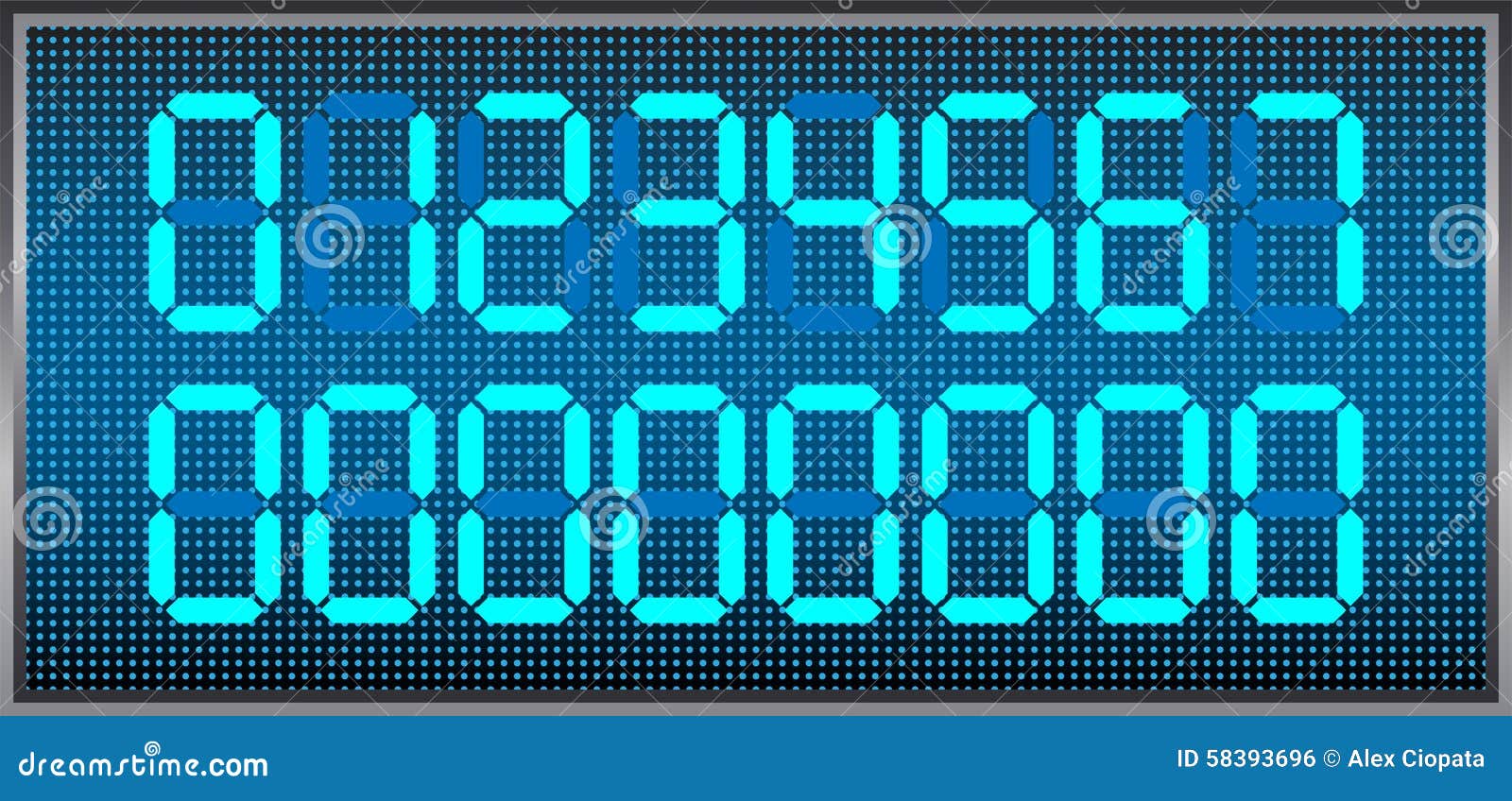 Digital numbers stock vector. Illustration of counter - 58393696 Digital numbers stock vector. Illustration of counter - 58393696