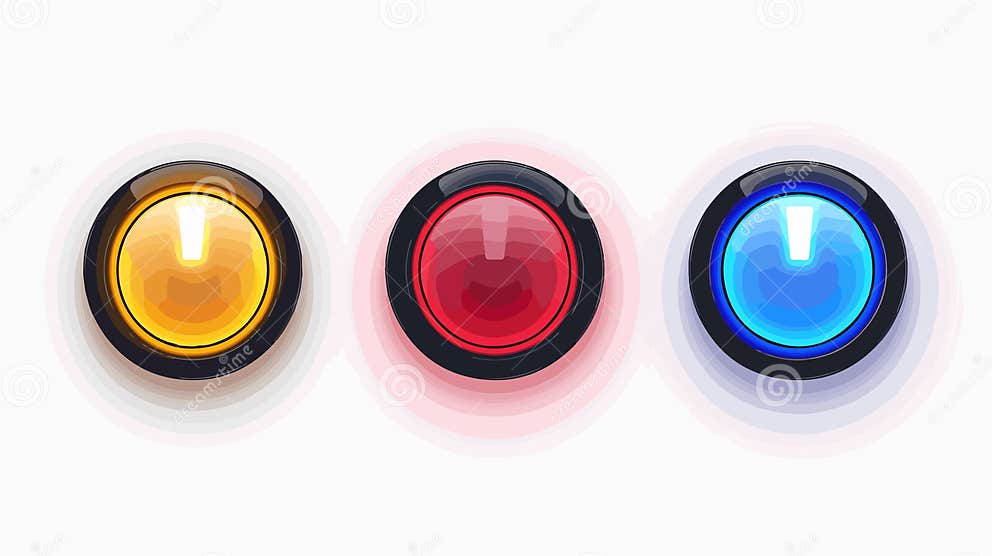 Colorful on Off Switch Buttons in Different Variations for Digital ...