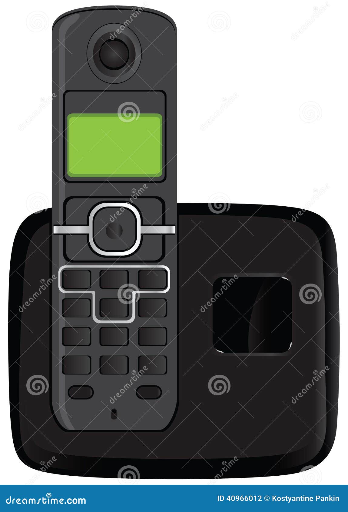 Digital office telephone stock vector. Illustration of symbol - 40966012