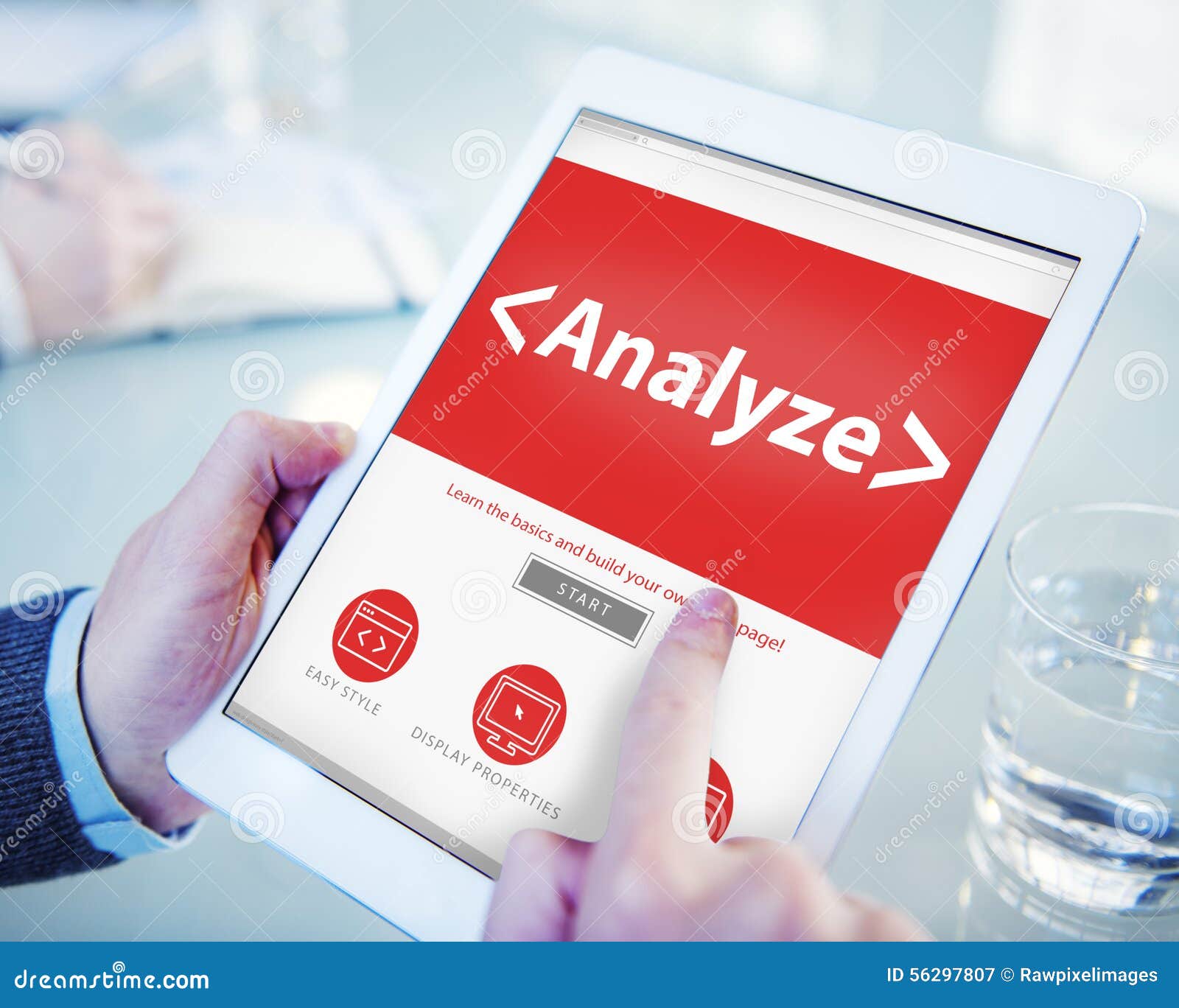 Digital Online Analyze Plan Research Working Concept Stock Image ...