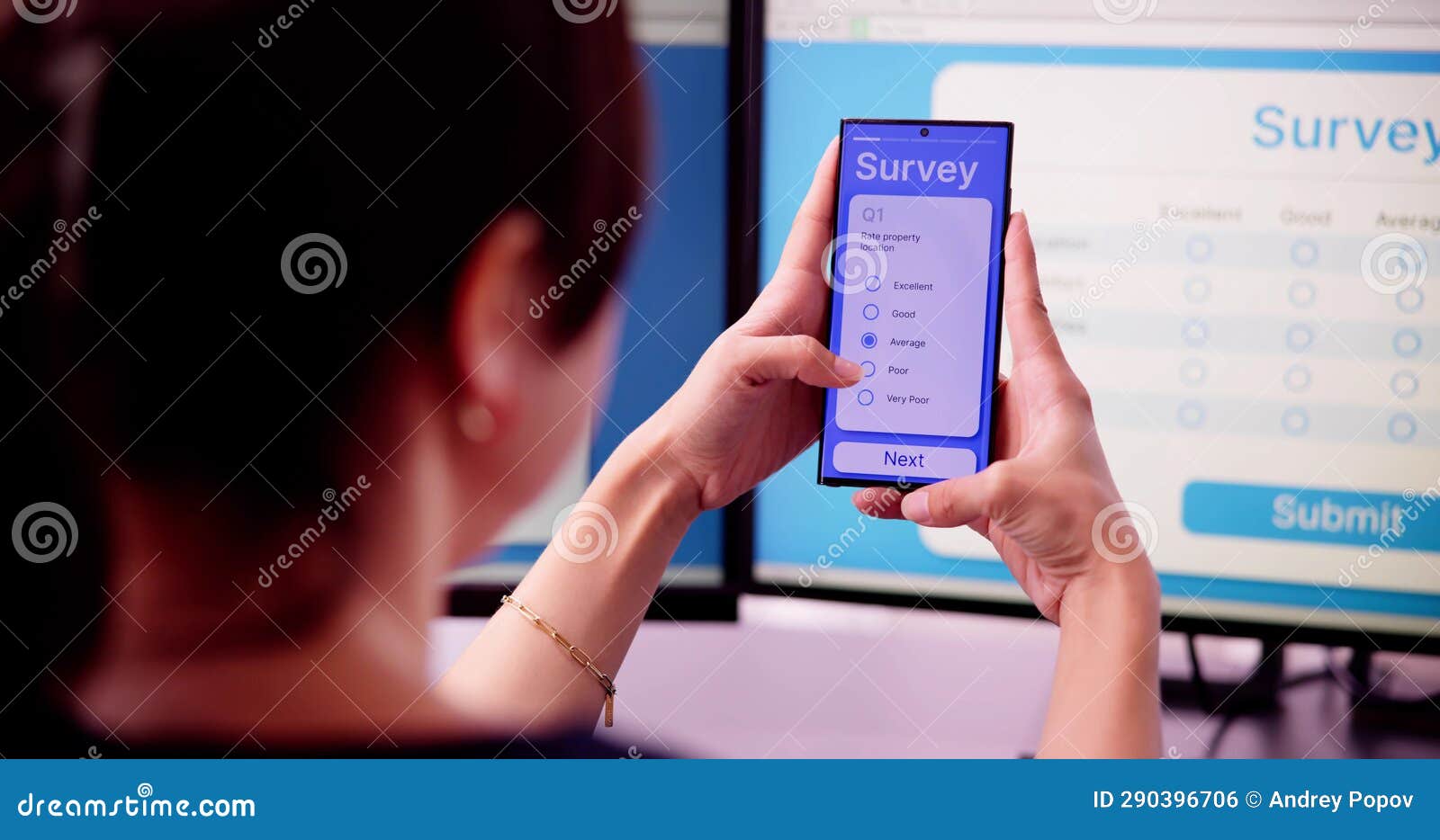 Digital Online Research Survey Form Stock Photo - Image of data ...