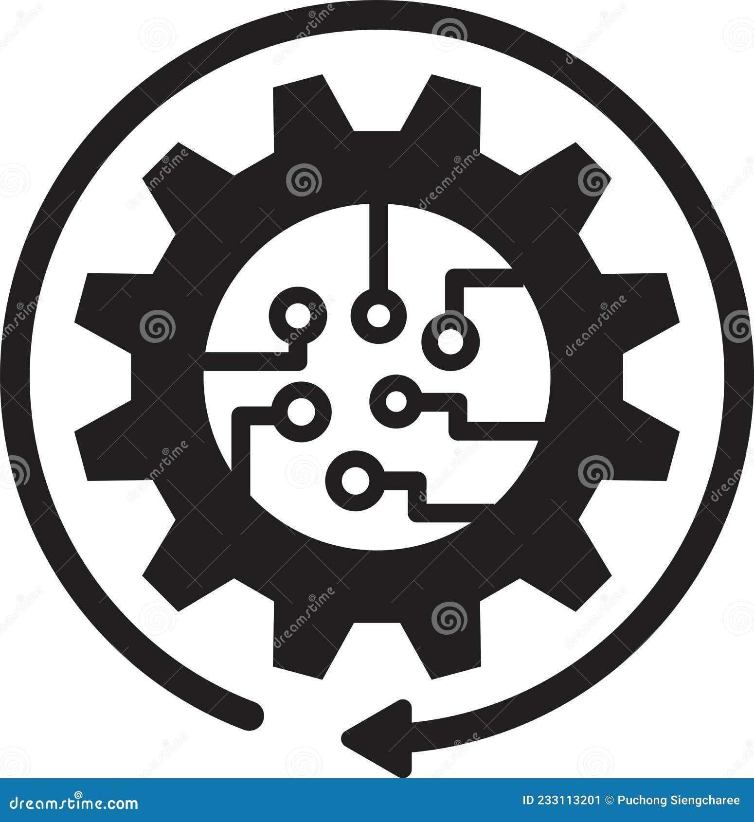 Digital operation icon stock vector. Illustration of connect - 233113201