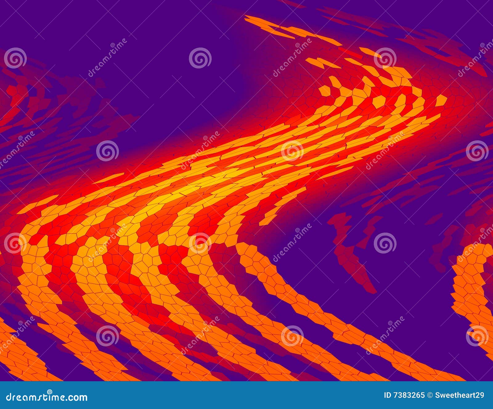 Digital Orange Path stock illustration. Illustration of alien - 7383265