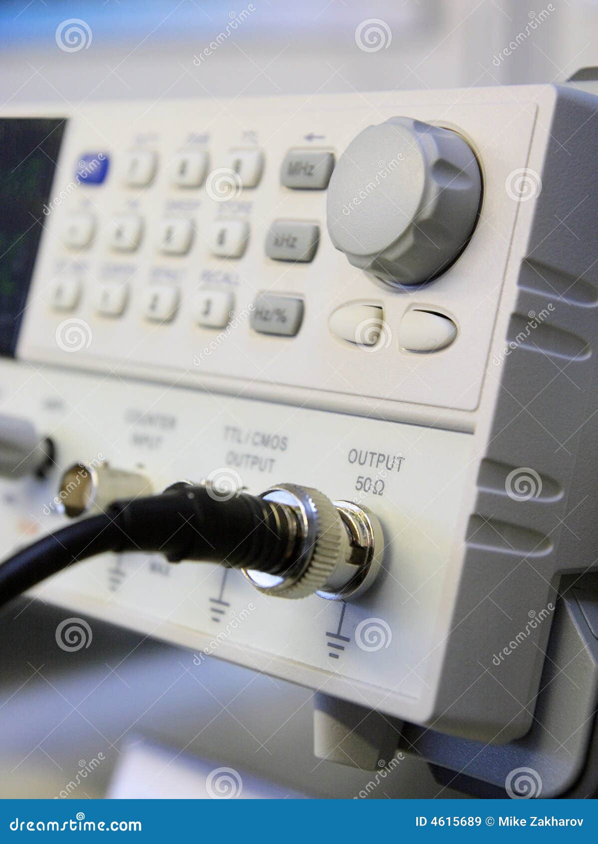 Digital oscillograph. stock image. Image of knob, coaxial - 4615689