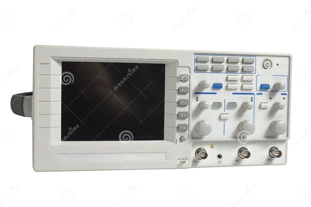 Digital oscillograph stock image. Image of electrical - 9375517