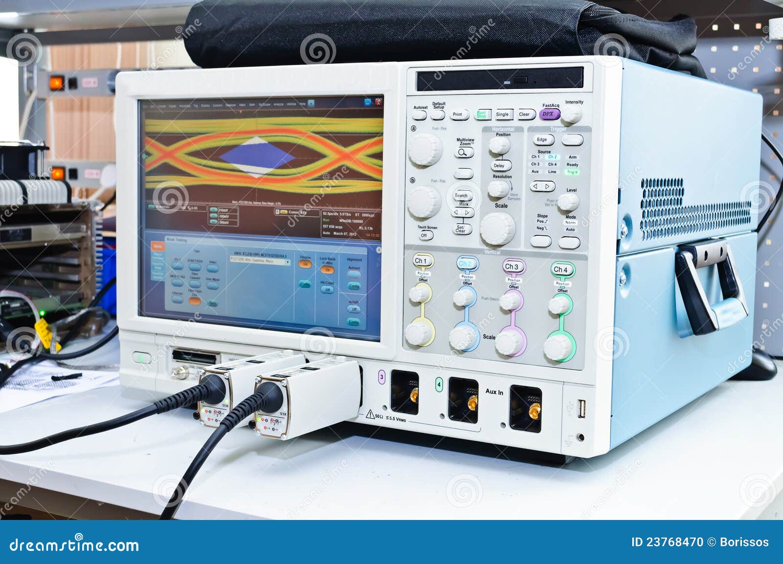 The digital oscilloscope stock photo. Image of editorial - 23768470
