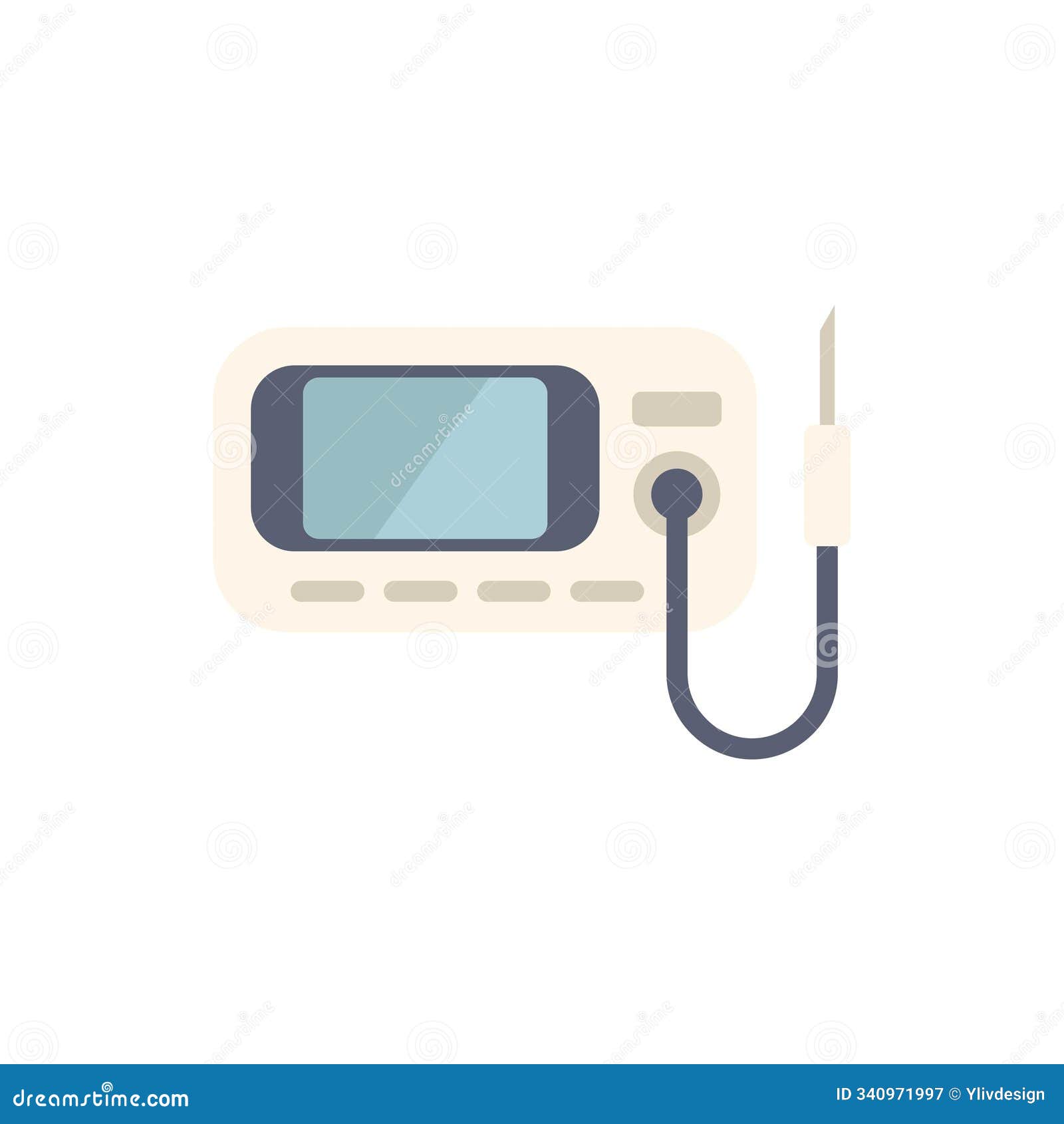 Oscilloscope Measuring Equipment Icon Color Illustration ...
