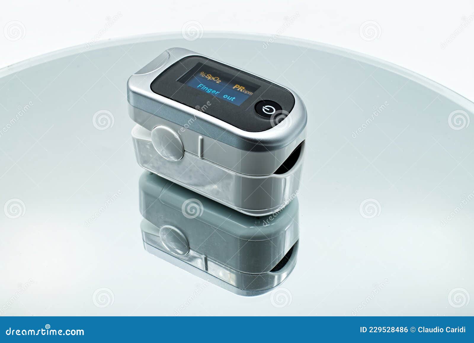 Digital Oximeter Isolated on White Background Stock Photo - Image of ...
