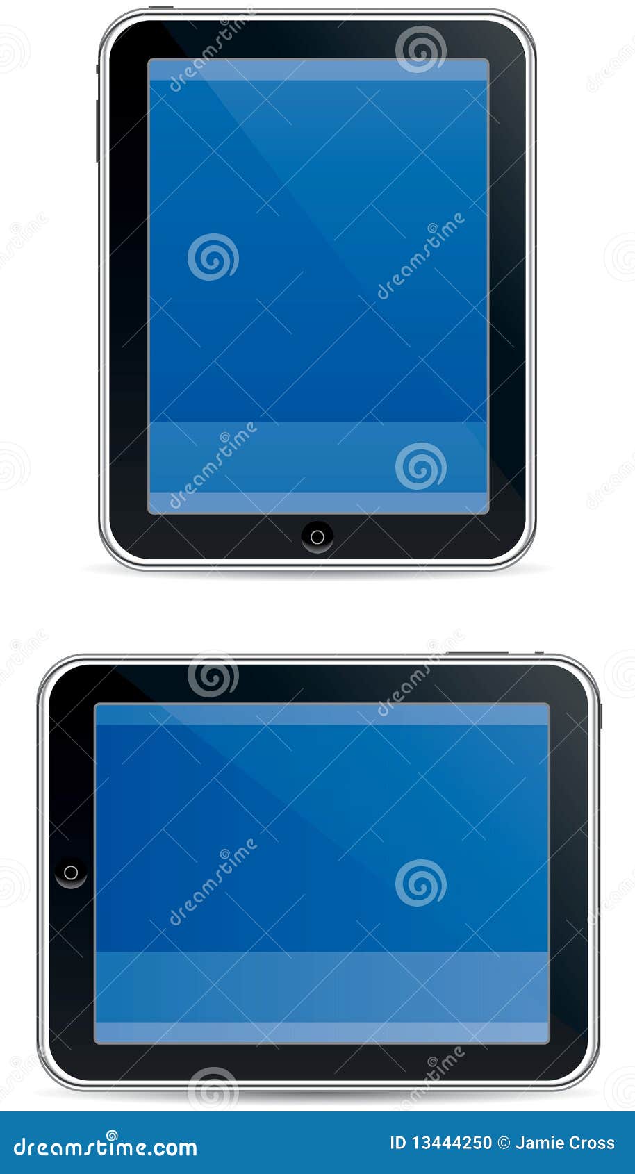 Digital pad style computer stock vector. Illustration of hand - 13444250