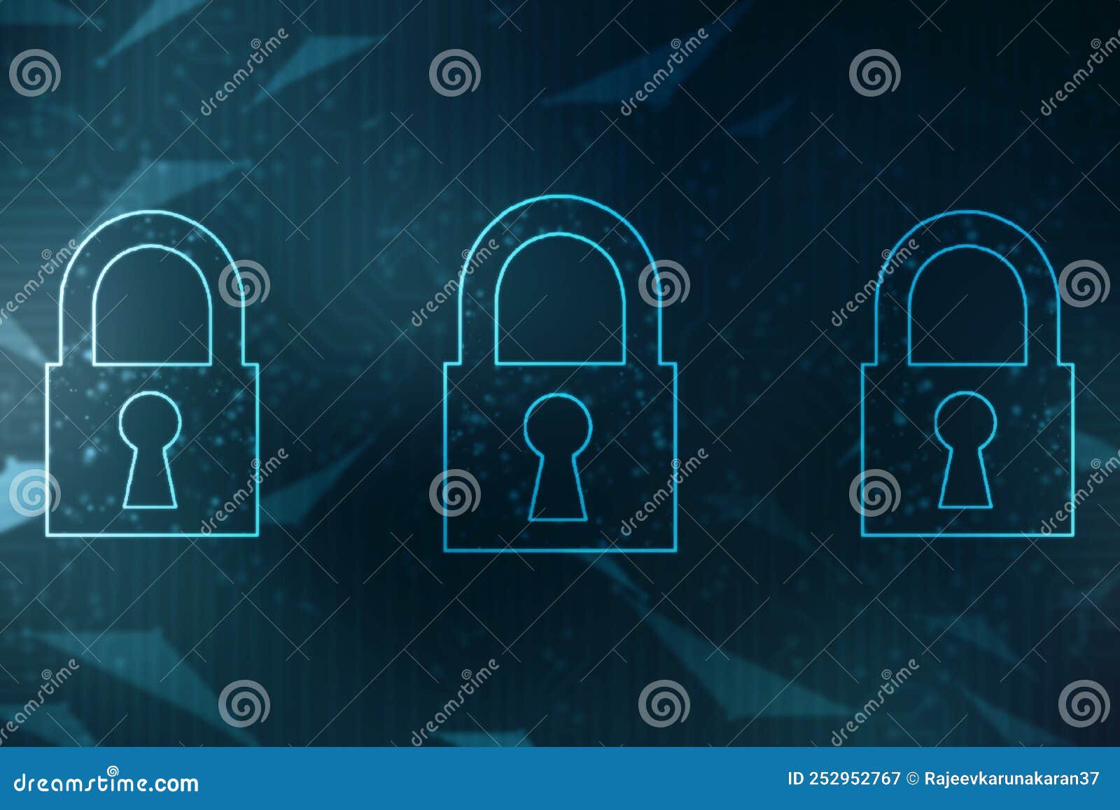 Technology Security Concept. Modern Safety Digital Background.Digital ...