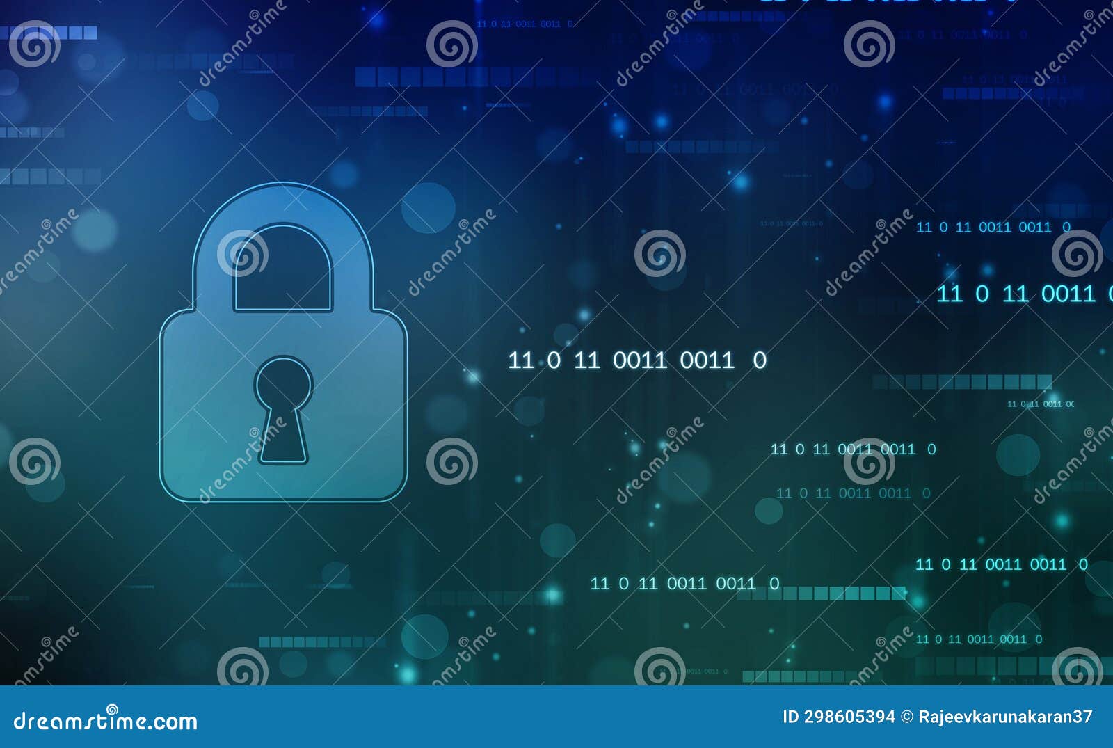 Technology Security Concept. Modern Safety Digital Background Cyber ...