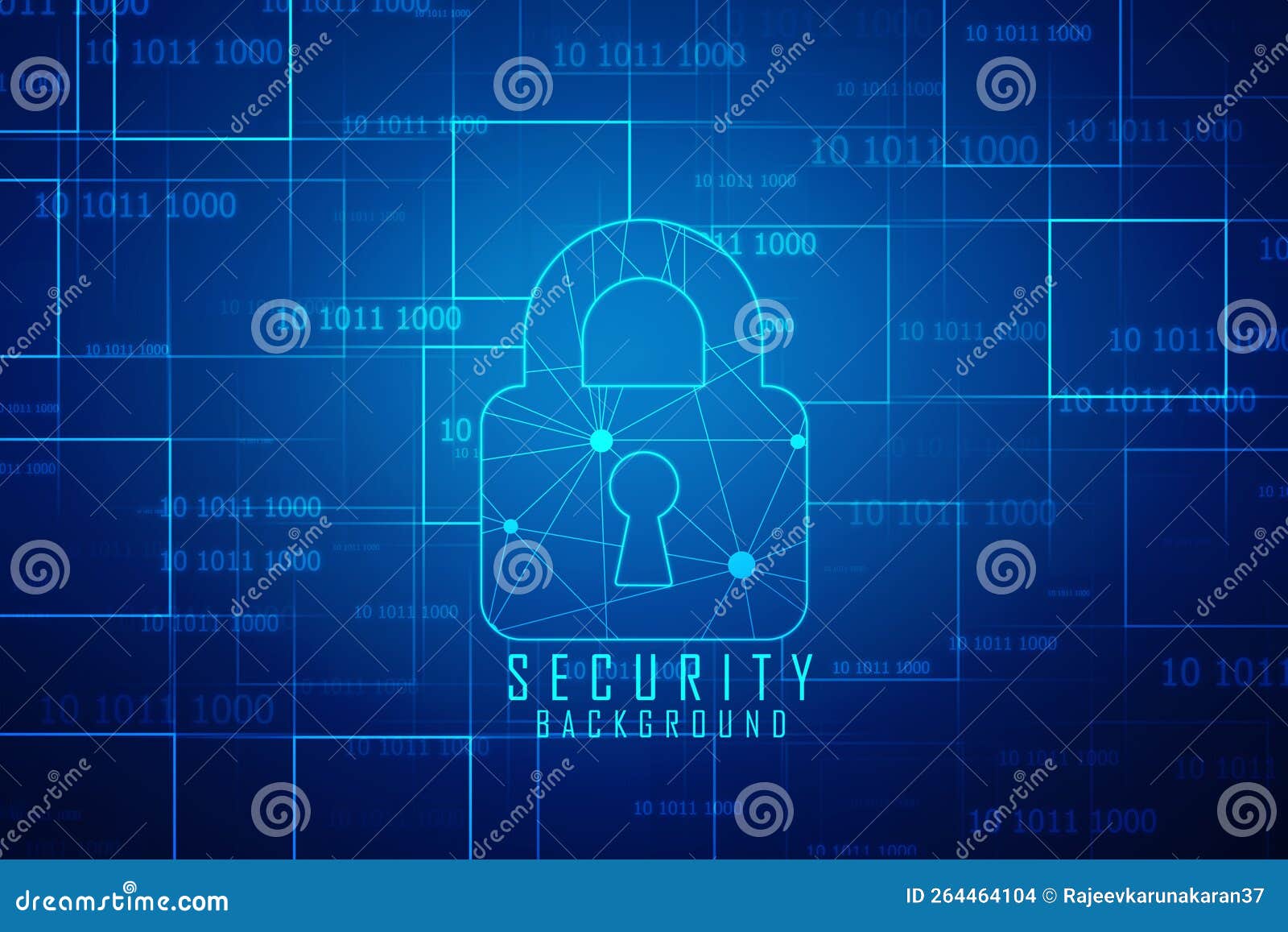 Technology Security Concept. Modern Safety Digital Background. Digital ...