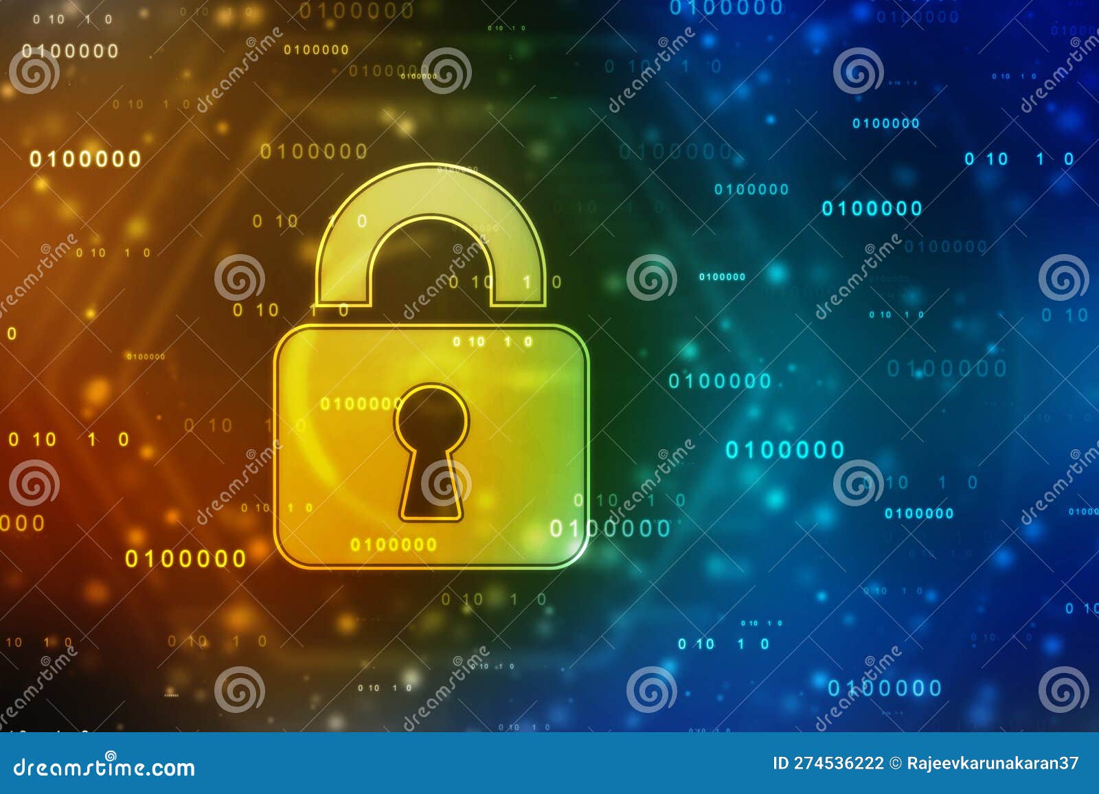 Technology Security Concept. Modern Safety Digital Background. Cyber ...