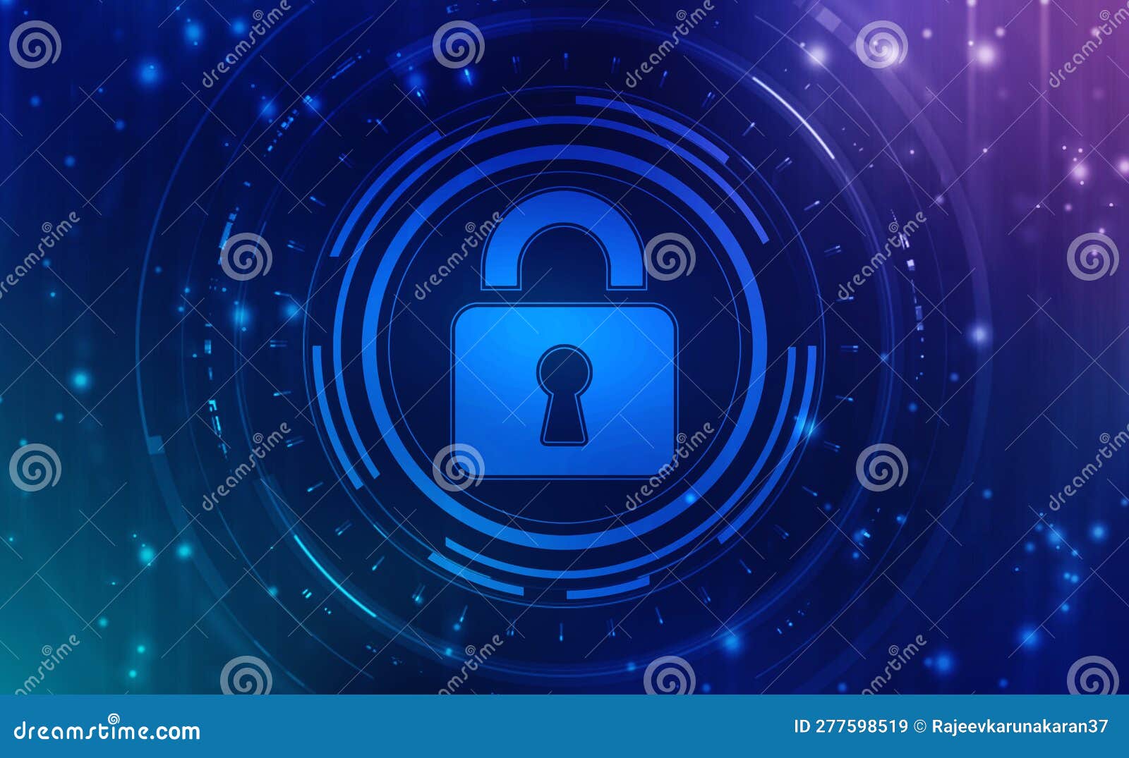 Technology Security Concept. Modern Safety Digital Background.Cyber ...
