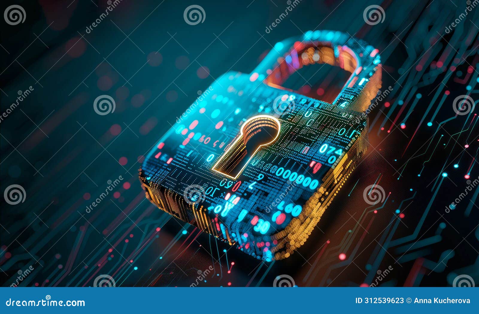 Digital Padlock on a Futuristic Circuit Board Background Stock ... Digital Padlock on a Futuristic Circuit Board Background Stock ...
