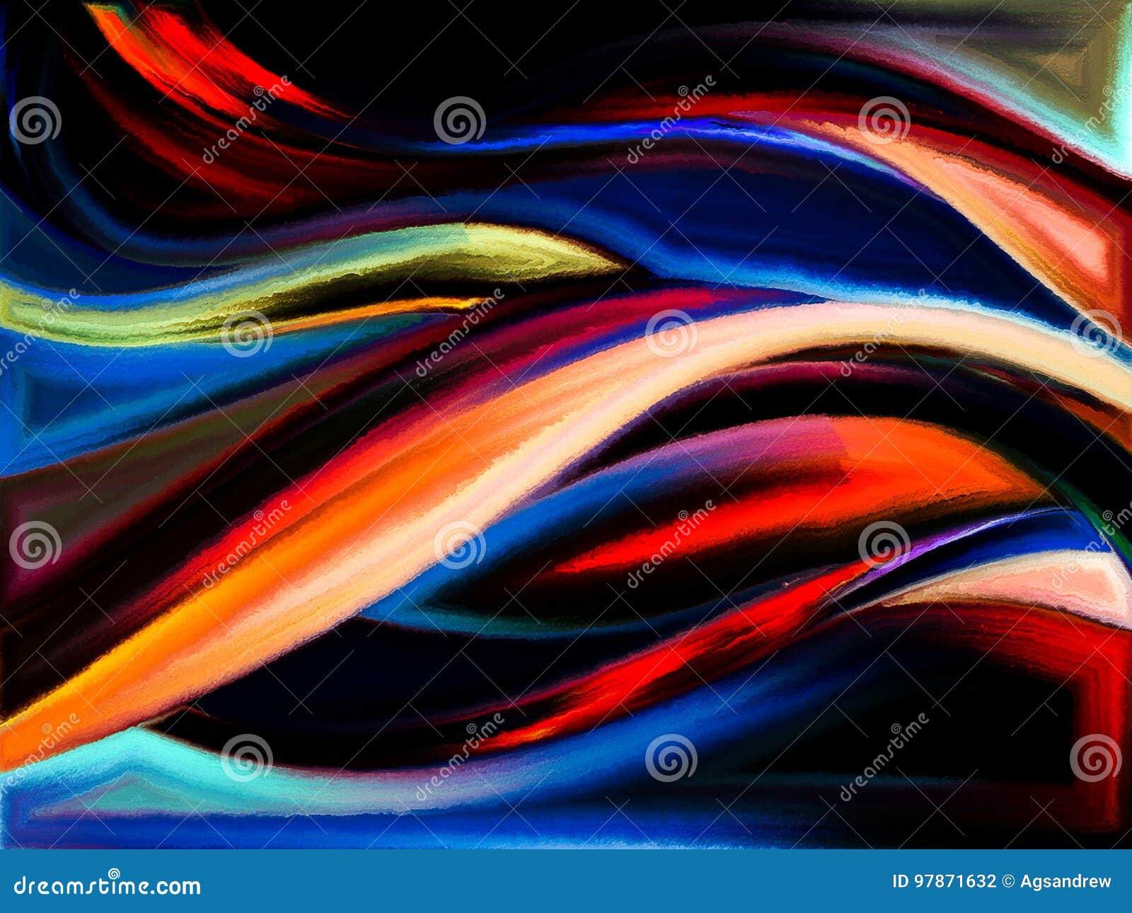Digital Paint stock illustration. Illustration of imagination - 97871632