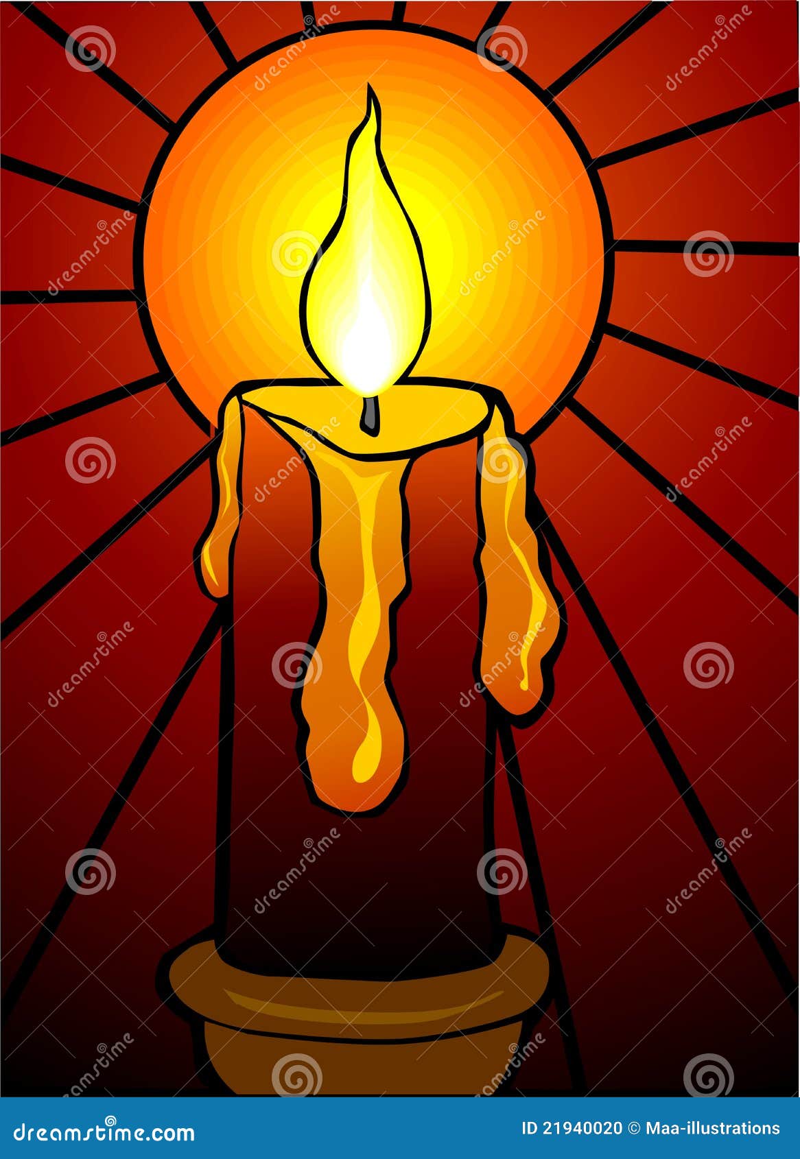 Digital painting stock illustration. Illustration of candlelight - 21940020
