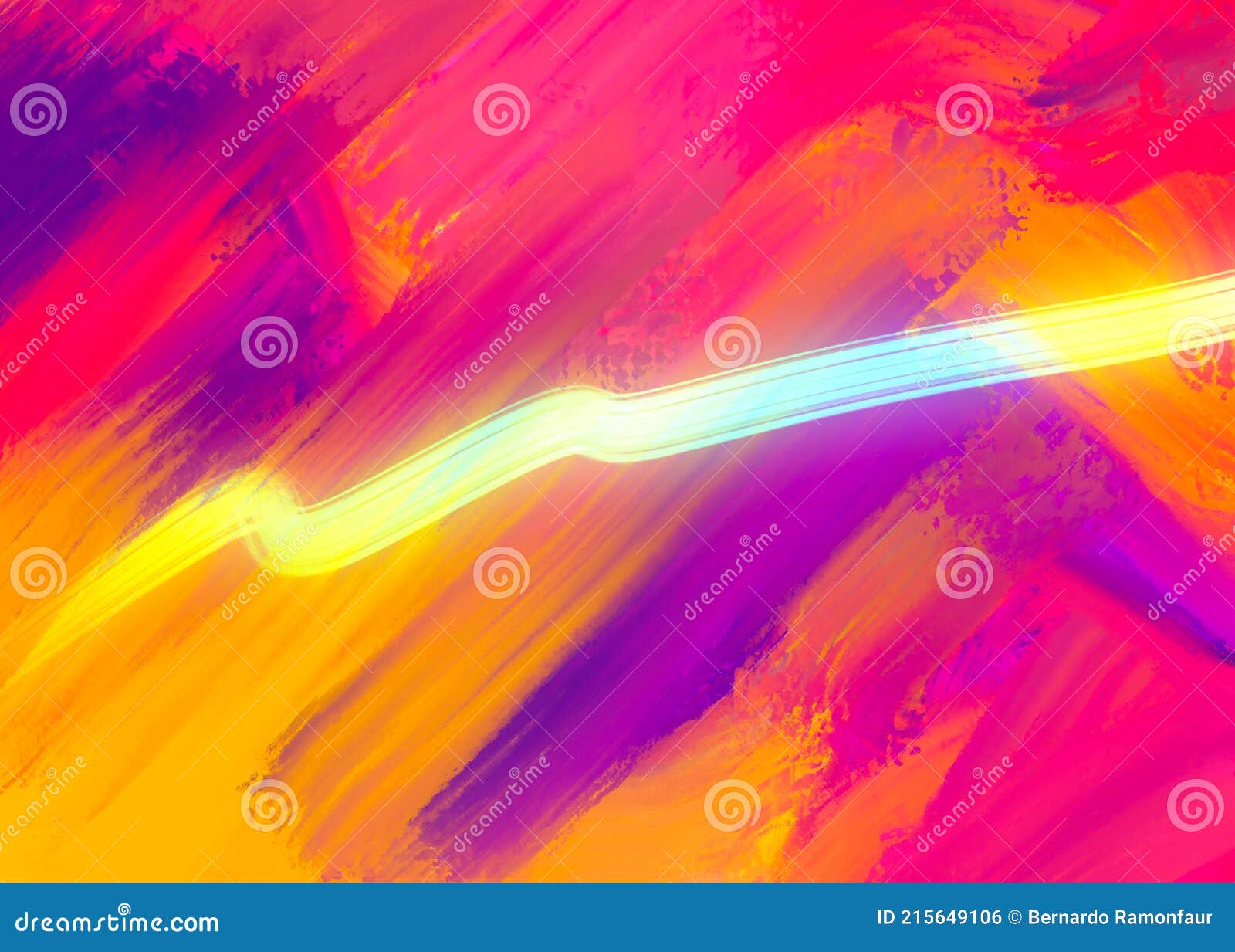 Digital Painting of Abstract Colorful Background Stock Photo - Image of ...