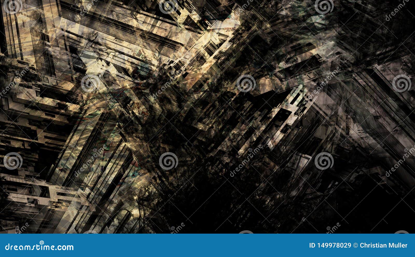 Digital Painting of Abstract Heavy Industry Machine Texture Pattern ...