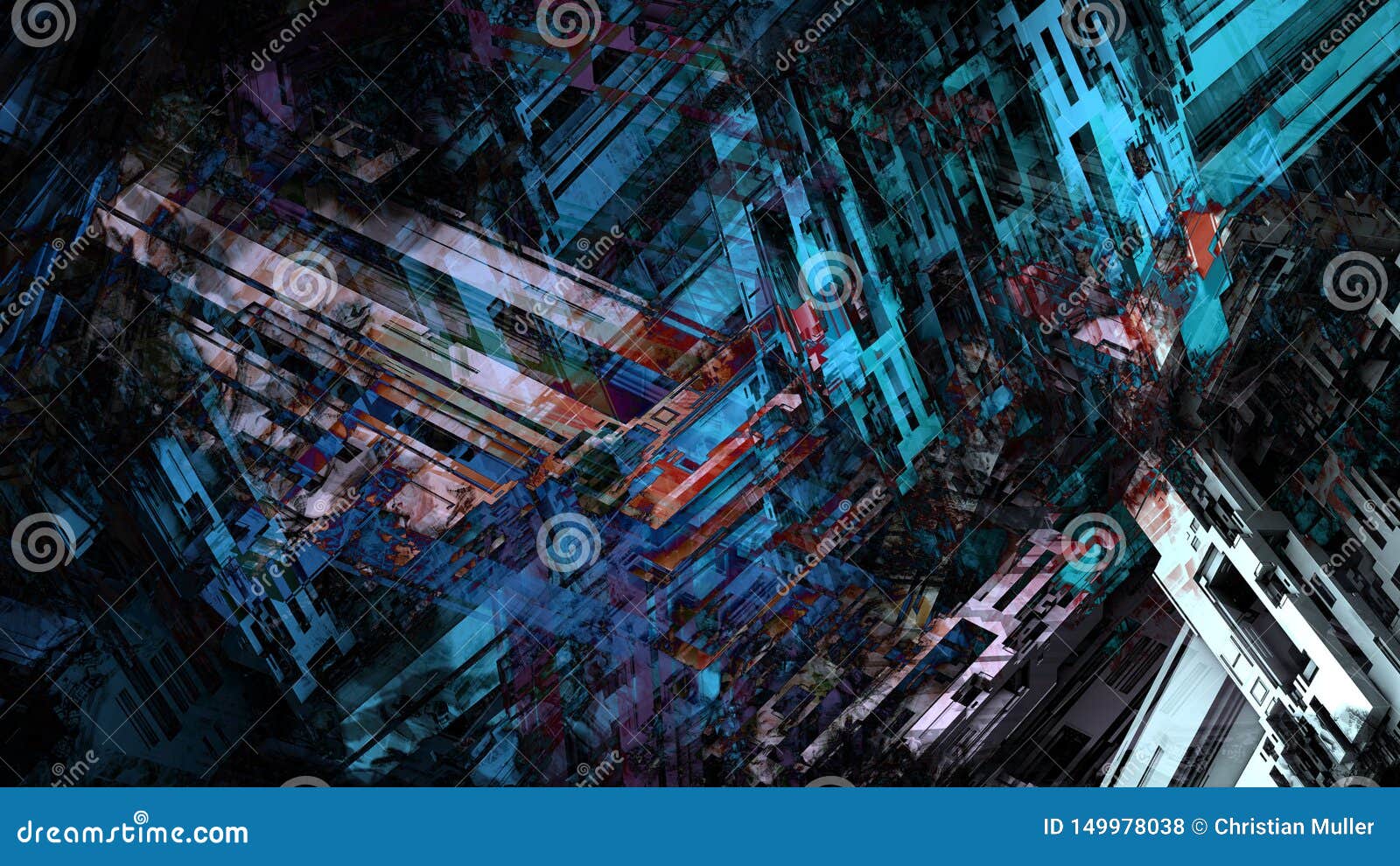 Digital Painting of Abstract Heavy Industry Machine Texture Pattern ...