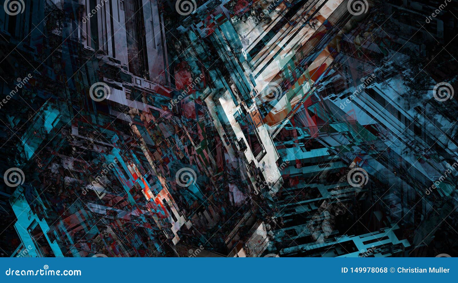 Digital Painting of Abstract Heavy Industry Machine Texture Pattern ...