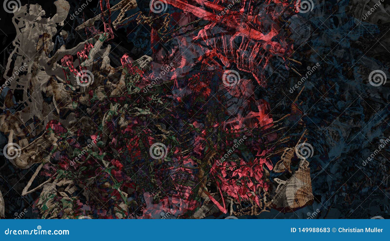 Digital Painting of Abstract Heavy Industry Machine Texture Pattern ...