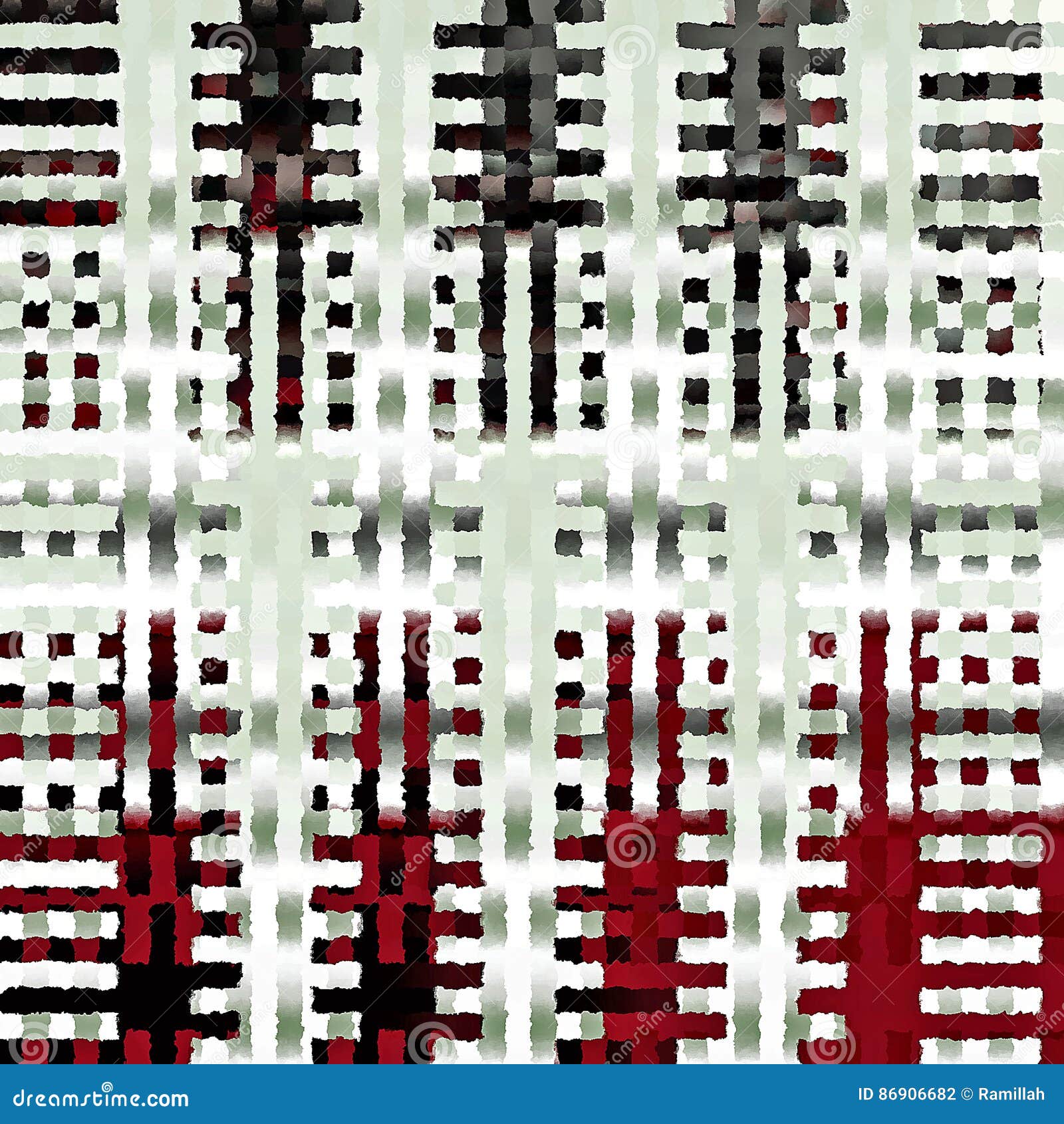 Digital Painting Beautiful Abstract Colorful Chaotic Rectangular ...