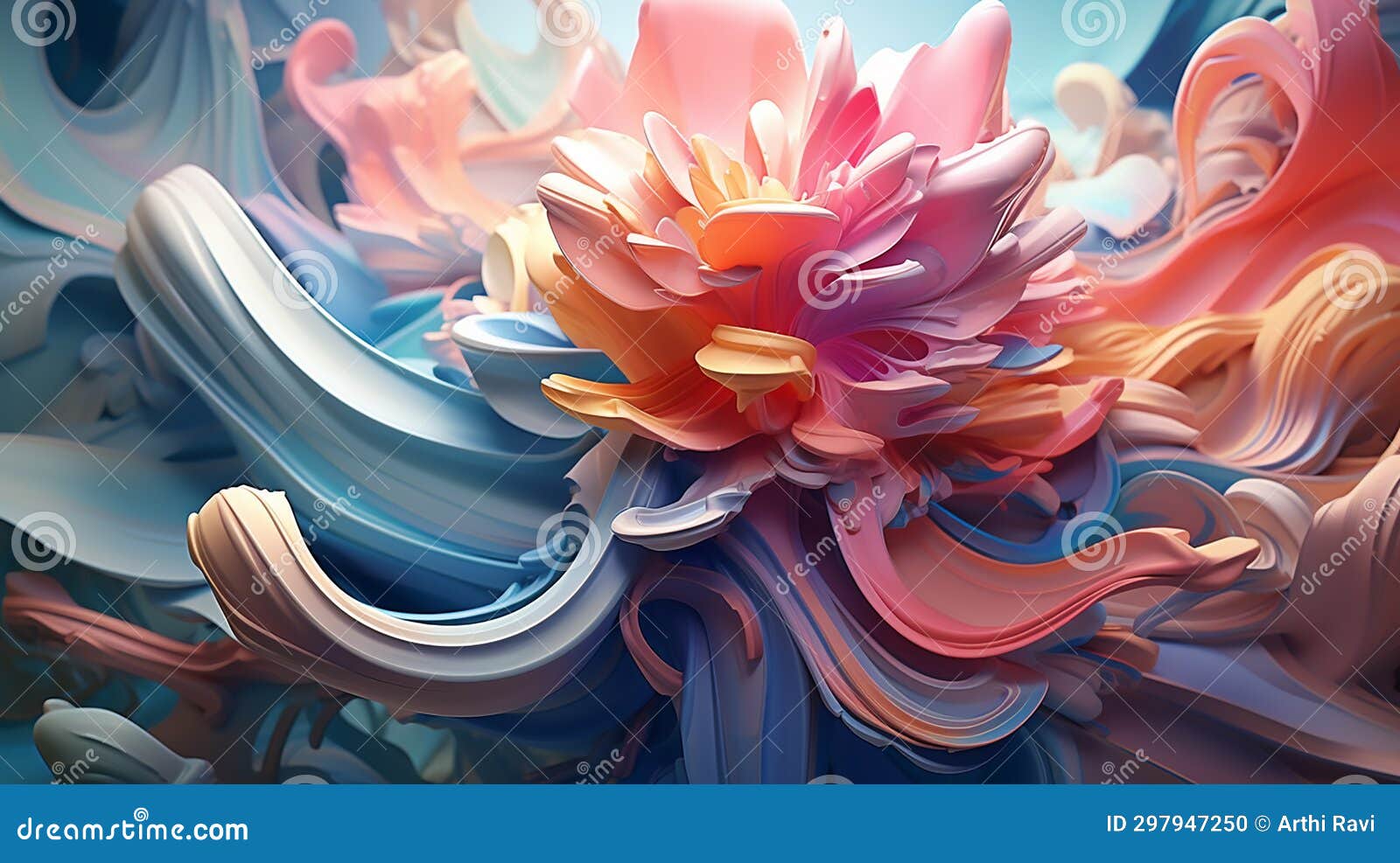 A Digital Painting Capturing the Detailed Texture of an Abstract ...