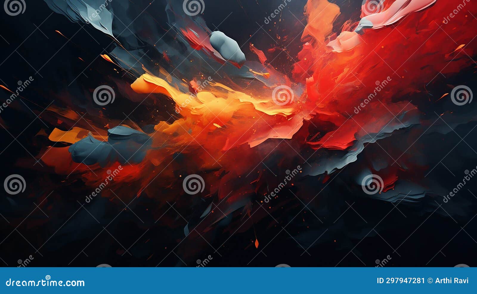 A Digital Painting Capturing the Detailed Texture of an Abstract ...