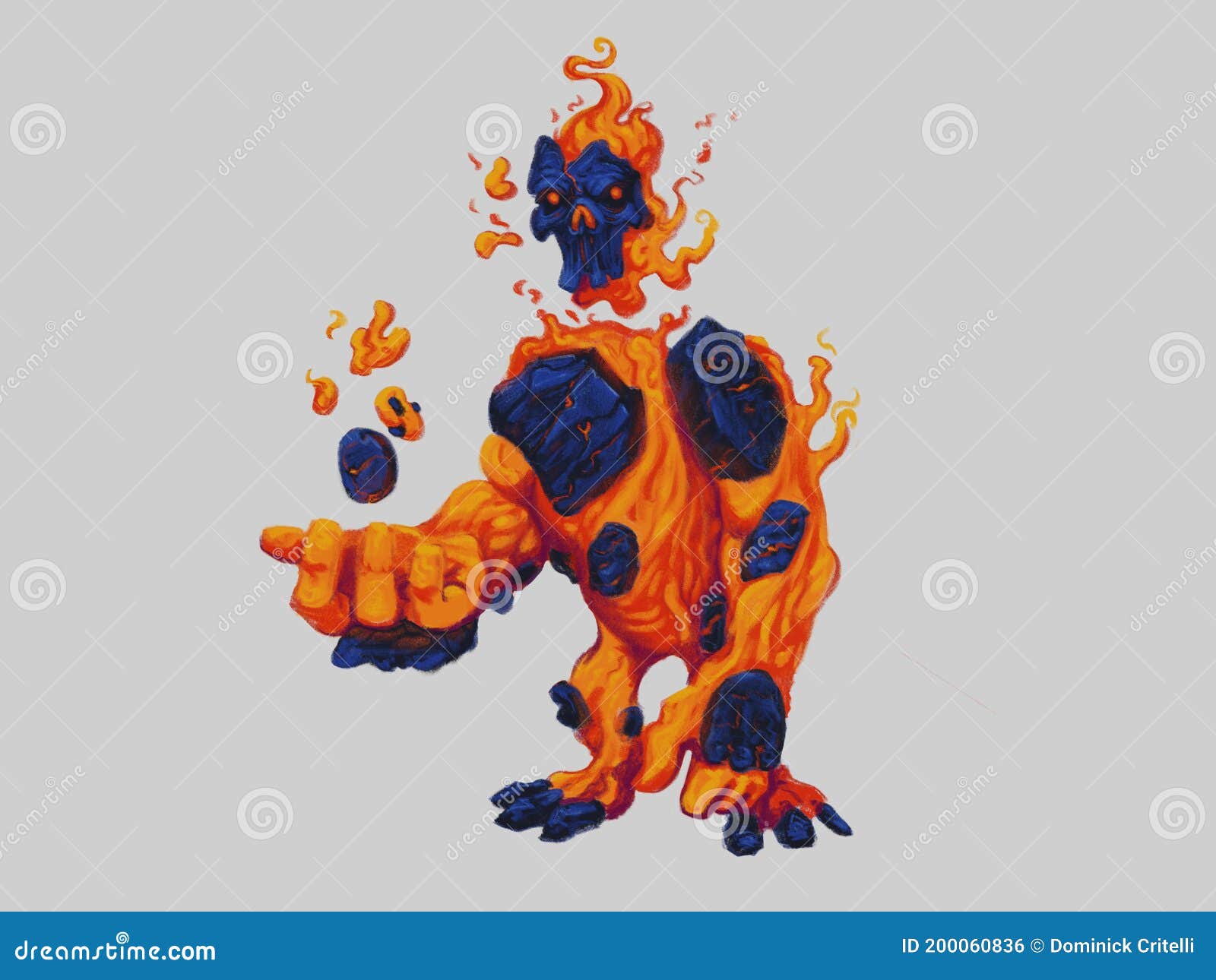 Digital Painting of Fantasy Character Creature Concept of an in Game ...