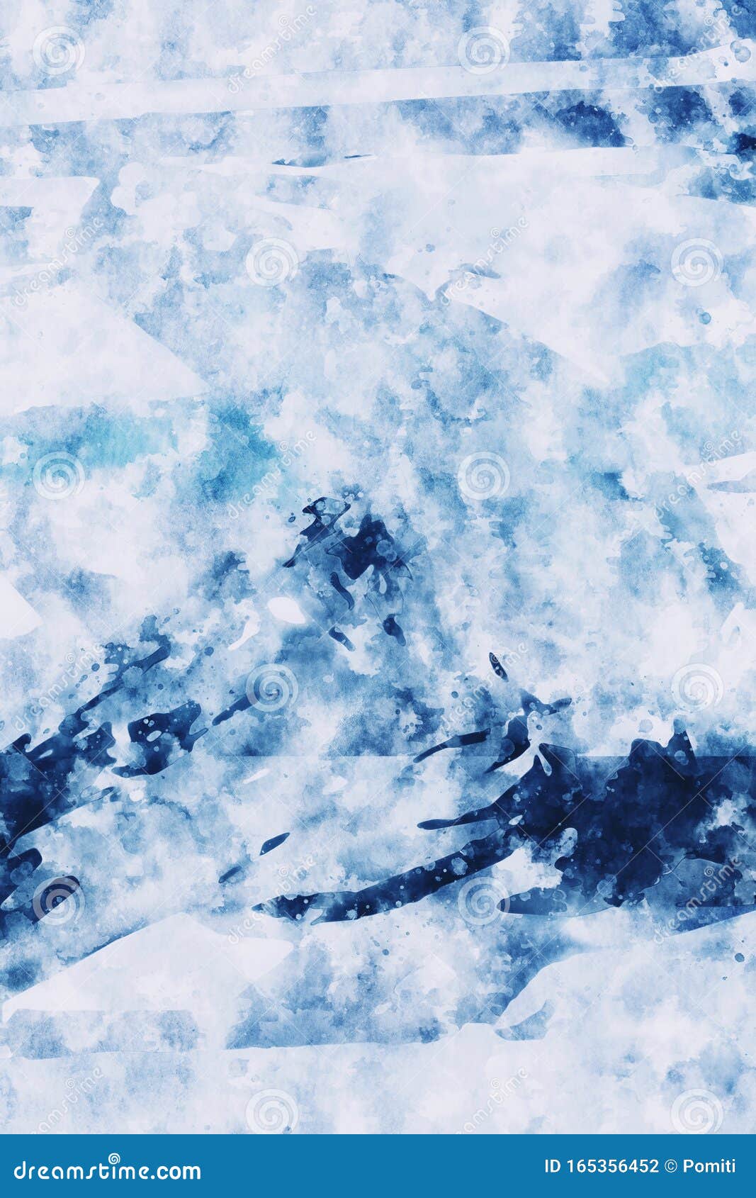 Digital Painting of Ice Texture on Surface of Frozen Lake Stock ...