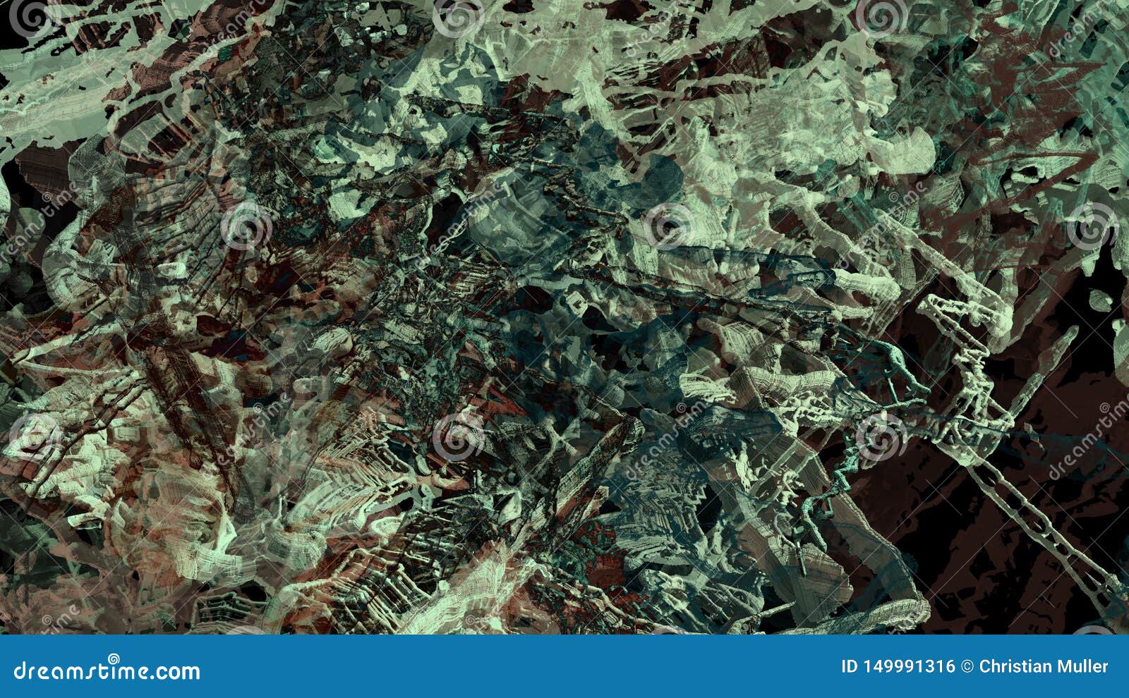 Digital Painting of Texture Intricate Pattern Organic Material Fluid ...