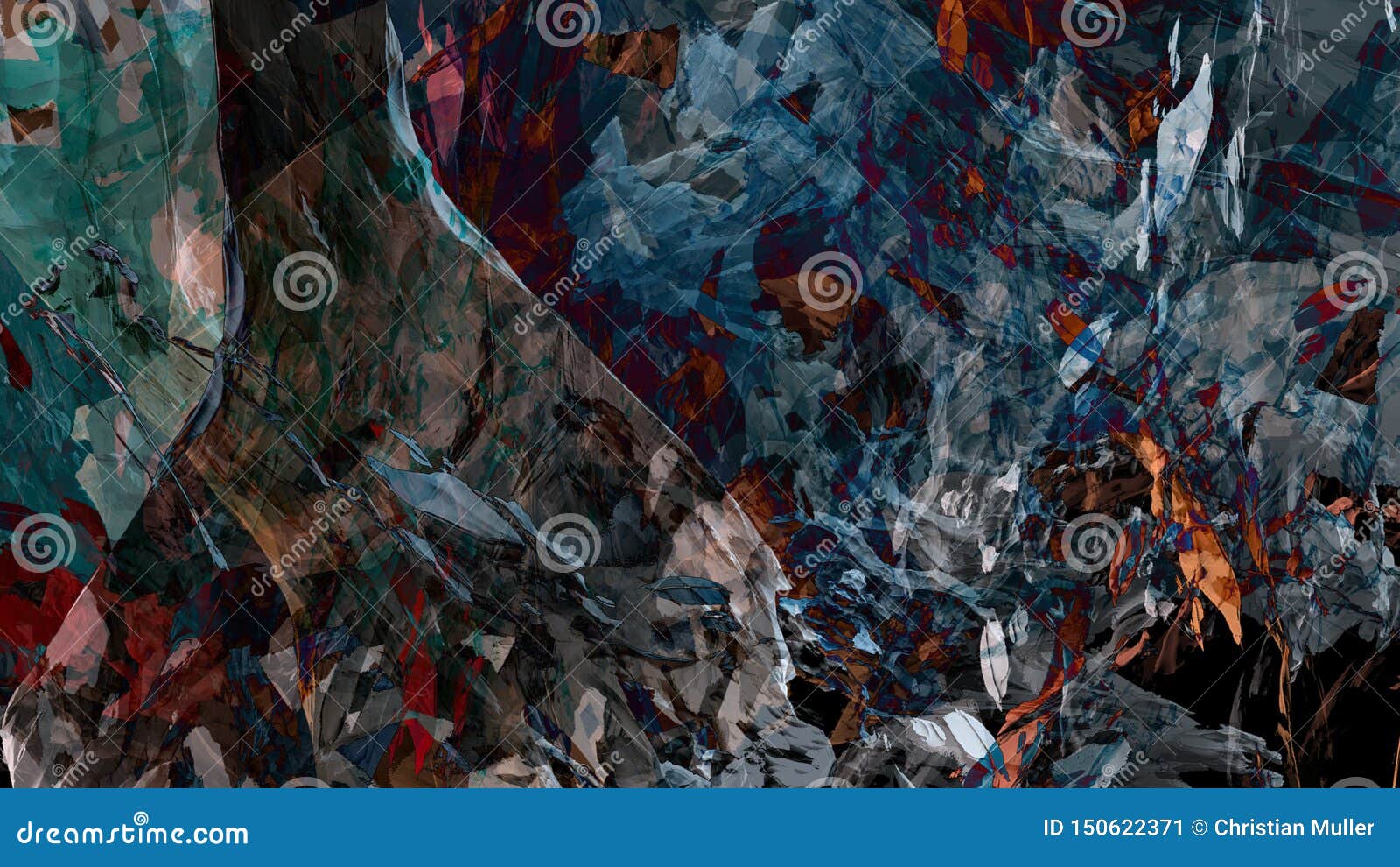 Digital Painting of Texture Intricate Pattern Organic Material Fluid ...