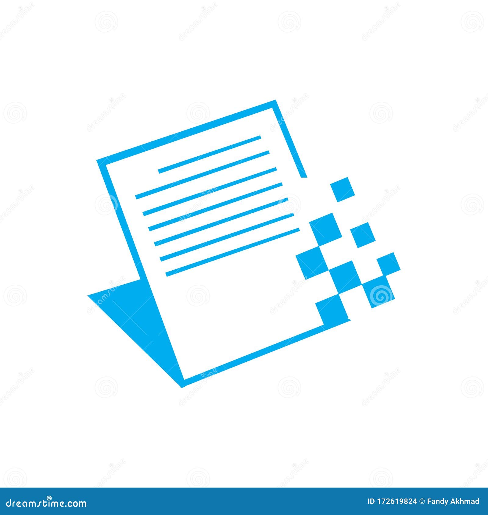 Digital Paper Logo Design Vector Icon Symbol Illustration Stock Vector ...